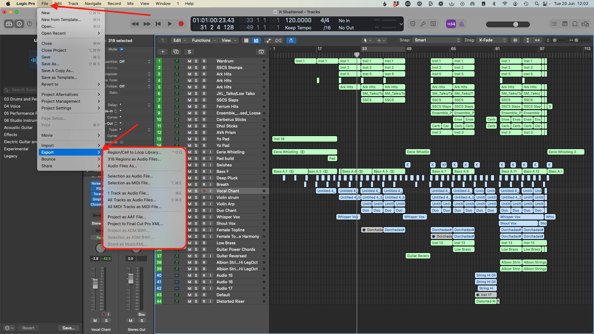 How To Export Your Song in Logic Pro X
